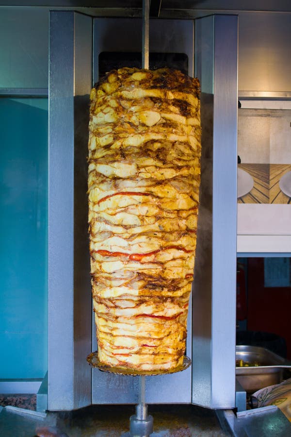 Turkish Doner Kebab in a Restaurant in Istanbul, Chicken Doner K Stock ...