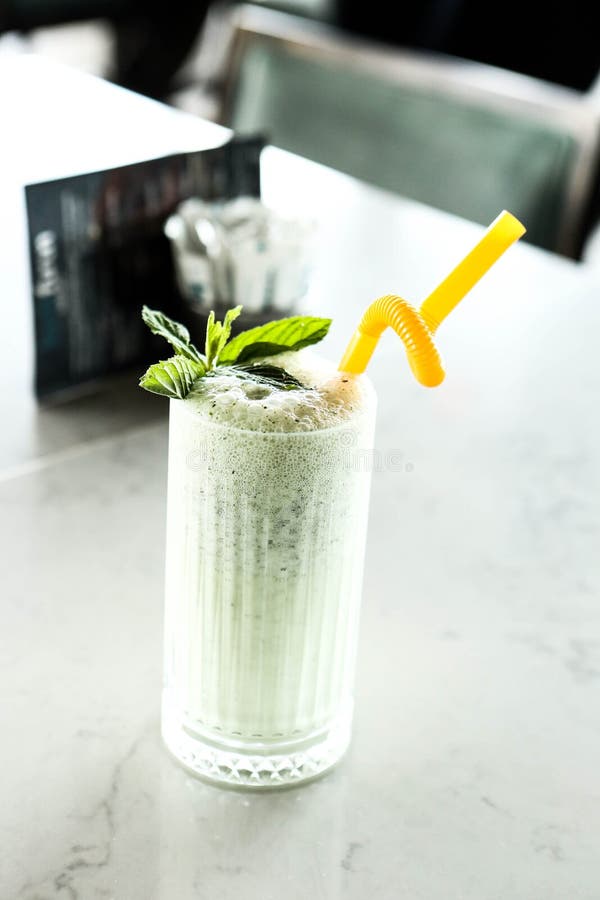 Turkish Drink Ayran or Kefir / Buttermilk Made with Yogurt. Stock Photo ...