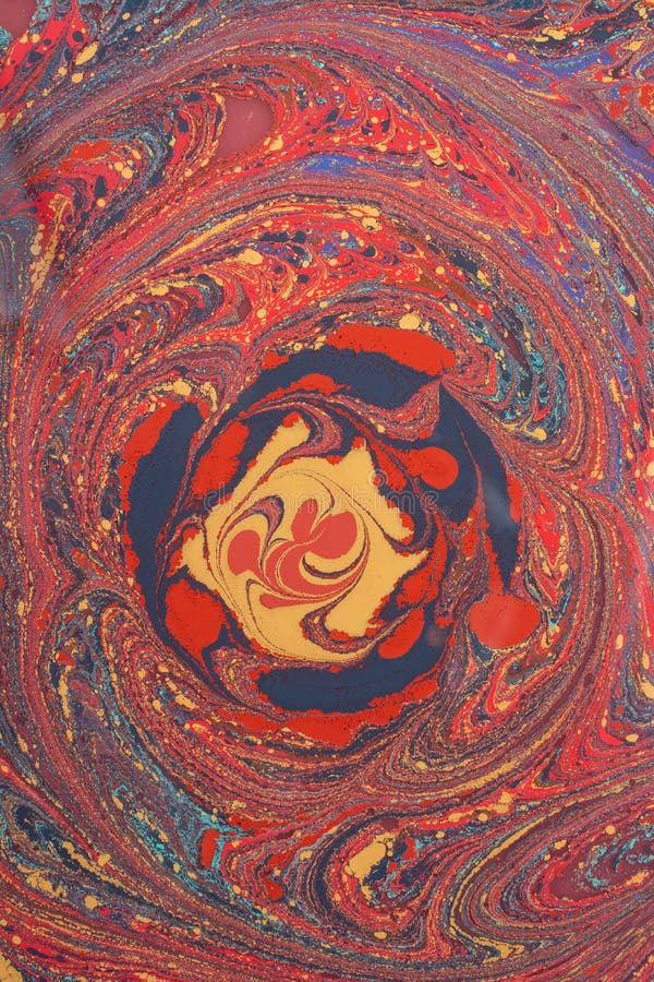 Turkish Ebru Marble Effect Surface Pattern Design for Print Stock Image ...