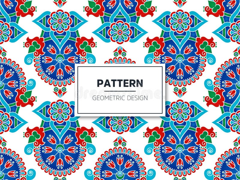 Turkish seamless pattern stock vector. Illustration of abstract - 115245043