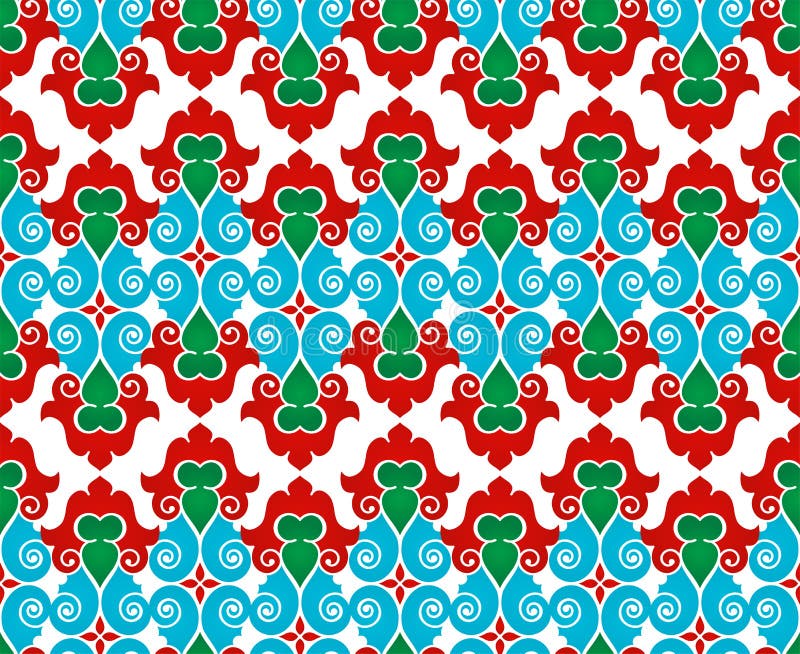 Turkish seamless pattern stock vector. Illustration of retro - 115245060