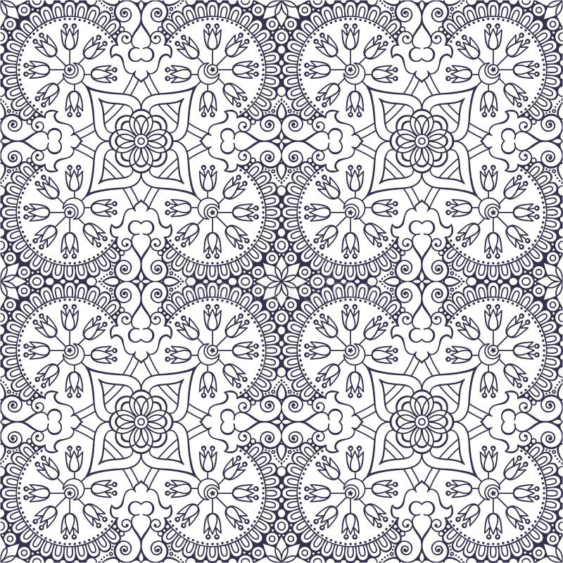 Turkish seamless pattern stock vector. Illustration of floral - 115245156