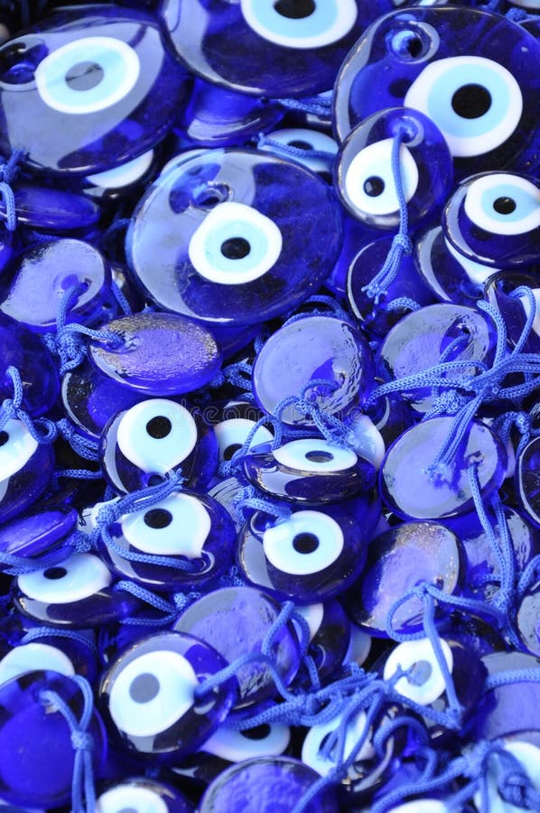 Evil Eye Charms in Turkish Bazaar Stock Photo - Image of evil ...