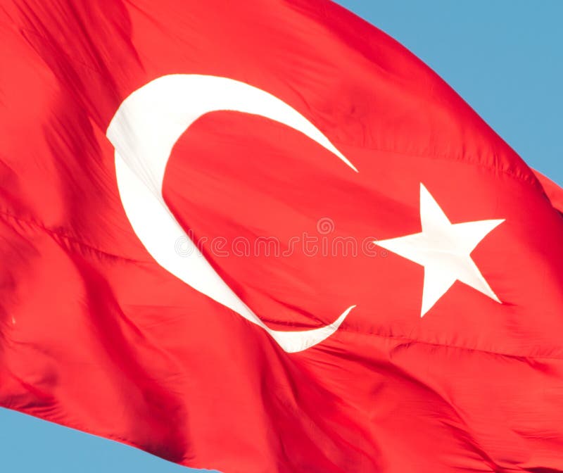 Turkish flag stock image. Image of location, wave, shaft - 45758513