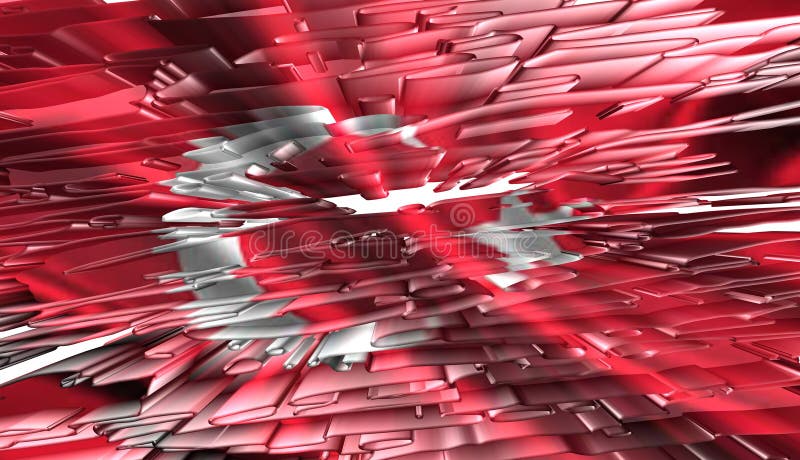 Turkish Flag, 3D Illustration Stock Illustration - Illustration of ...