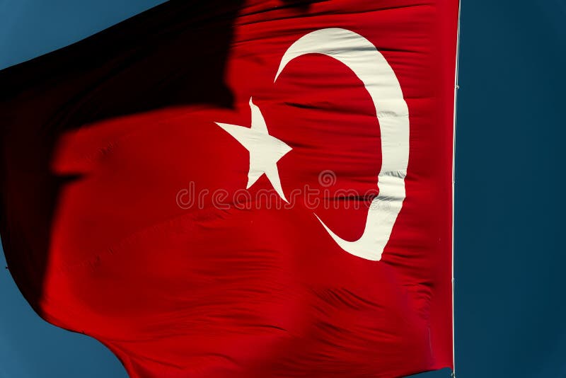 Turkish Flag Background Texture. Stock Photo - Image of nationality ...