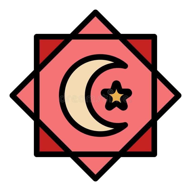 Turkish Flag Icon Color Outline Vector Stock Vector - Illustration of ...