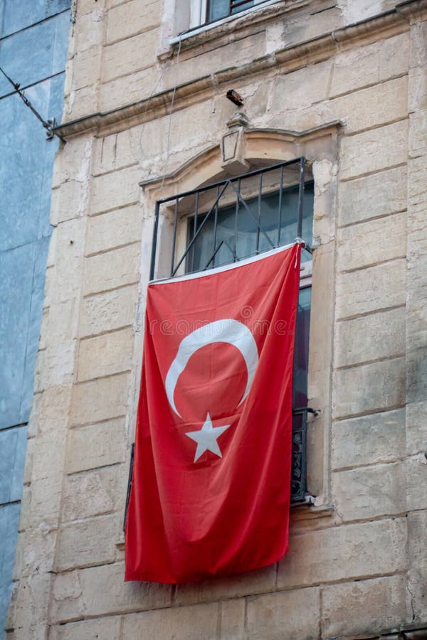 Turkish flag stock image. Image of view, turkish, curve - 189674131