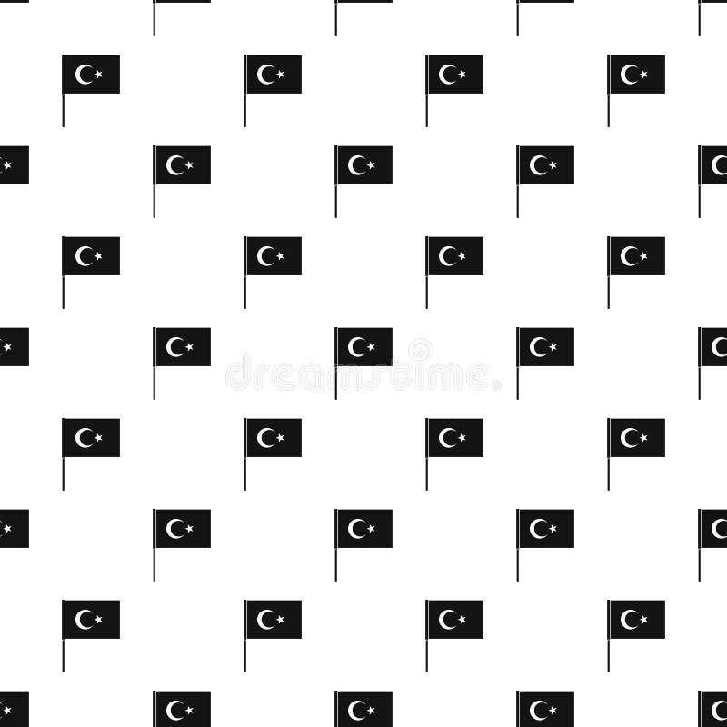 Turkish Flag Pattern Vector Stock Vector - Illustration of flagging ...