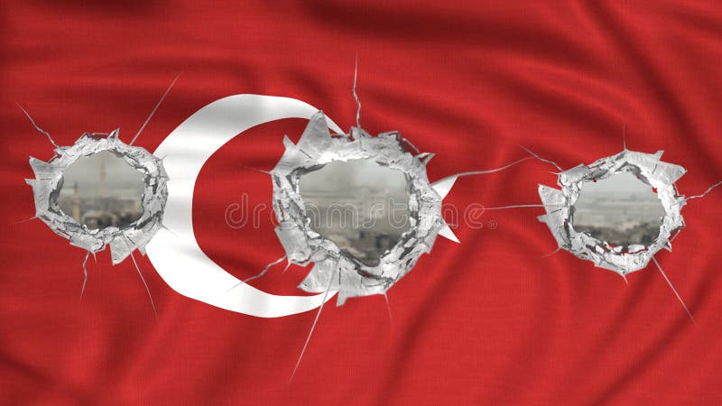 Turkish flag perforated stock photo. Image of islamic - 84533208