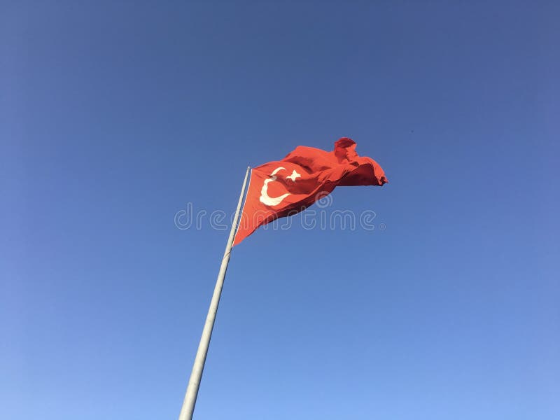 Turkish flag stock photo. Image of national, turkish - 264588082