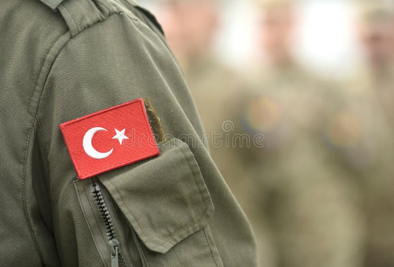 Turkish Flag on Turkey Army Uniform. Turkey Troops Stock Image - Image ...
