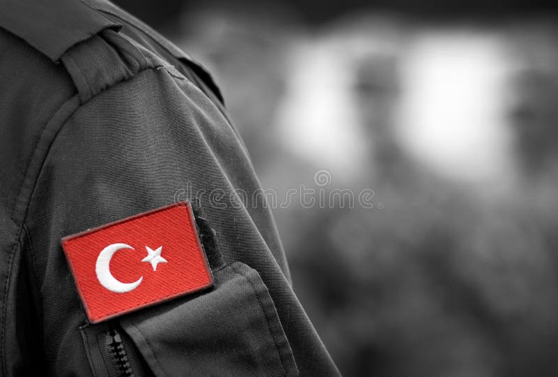 Turkish Flag on Turkey Army Uniform. Turkey Troops. Turkish Soldiers ...