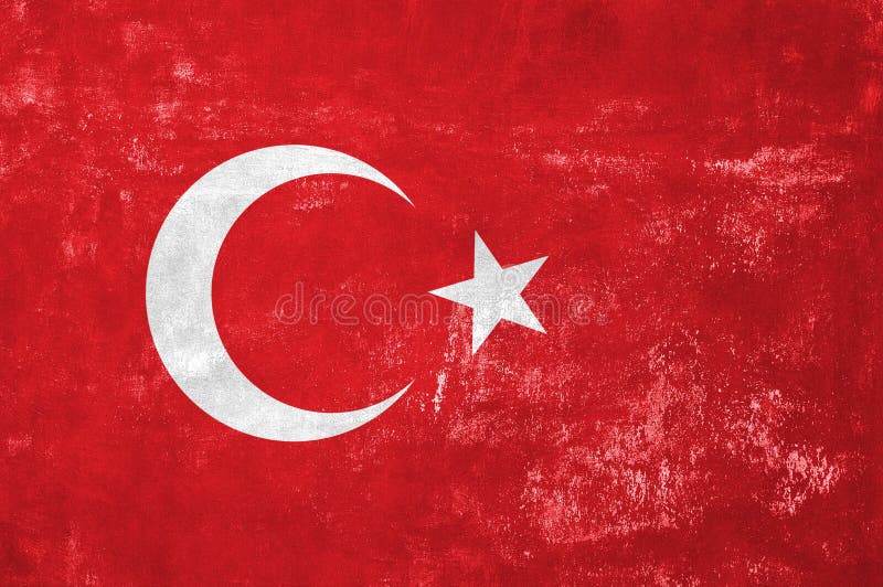 Turkish Flag stock illustration. Illustration of retro - 87787574
