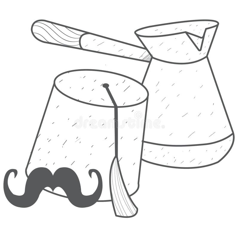 Fez Hat Outline Stock Illustrations – 728 Fez Hat Outline Stock ...