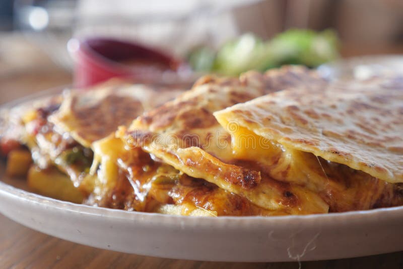 Turkish Gozleme with Spinach and Feta Stuffed Flatbread Stock Photo ...