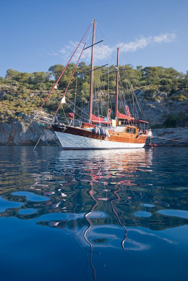 Turkish Gulet boat stock image. Image of coast, voyage - 2827237