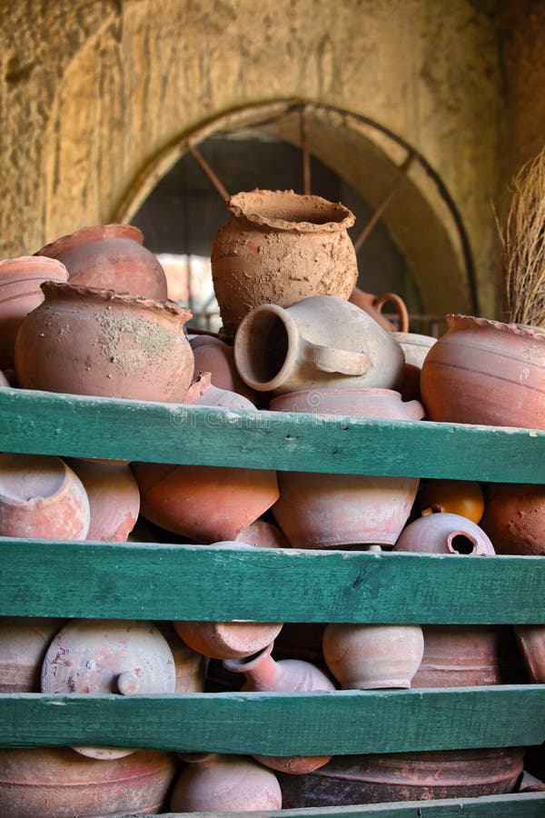 Turkish Handmade Pots stock photo. Image of pots, solid - 40257374