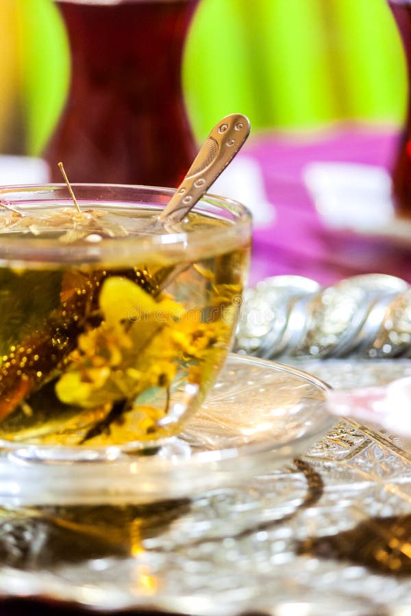 Turkish herbal tea stock photo. Image of break, glass - 84986092