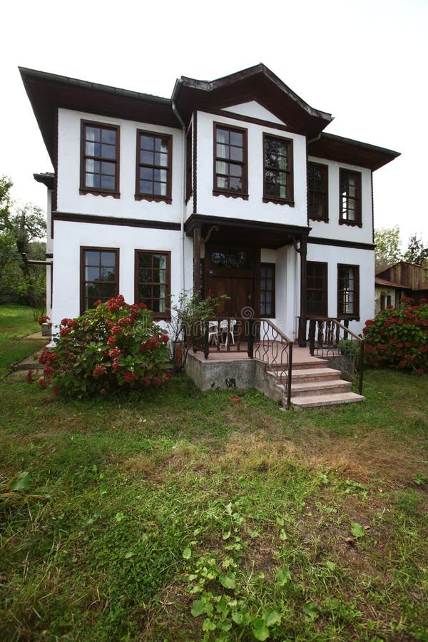 Turkish house stock photo. Image of architecture, shrub - 17529188