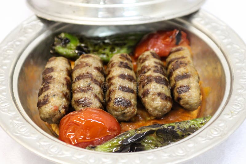 Turkish inegol kofte stock image. Image of supper, beef - 54643539