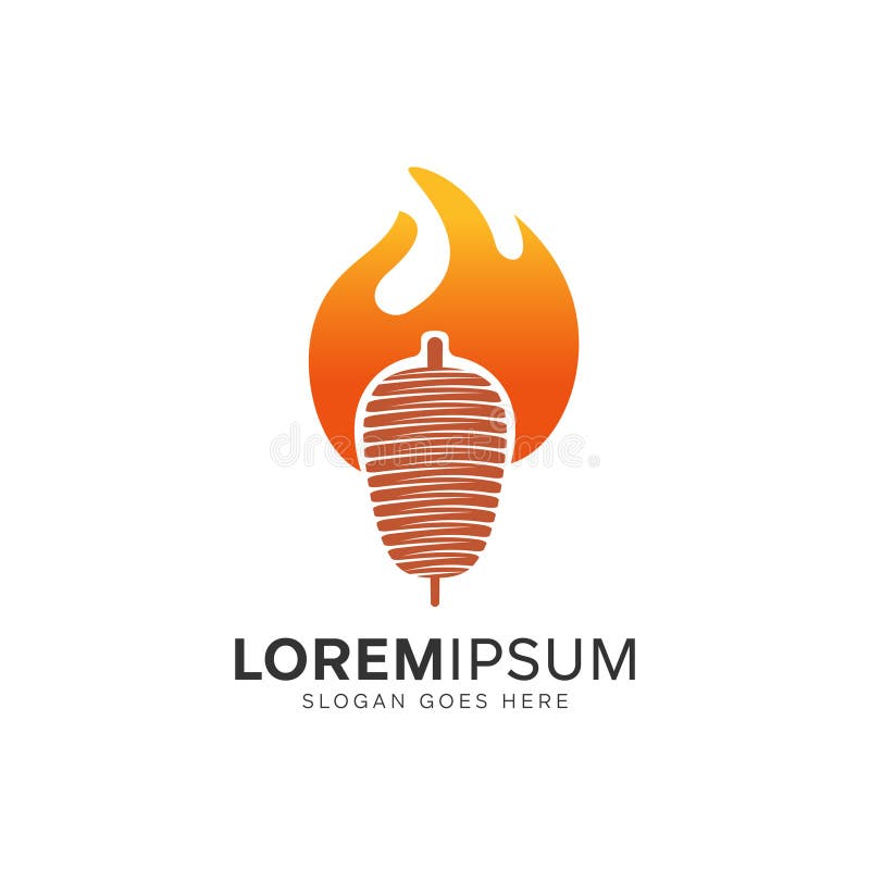 Turkish Kebab Logo Design stock vector. Illustration of wrap - 277950043