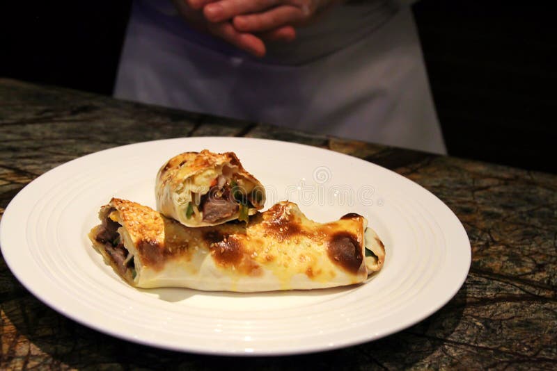 Turkish Kebab rolls stock photo. Image of local, meat - 54642216