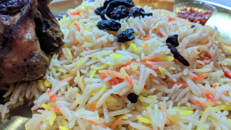 Turkish Kebuli Rice in Indonesian Version Stock Photo - Image of ...