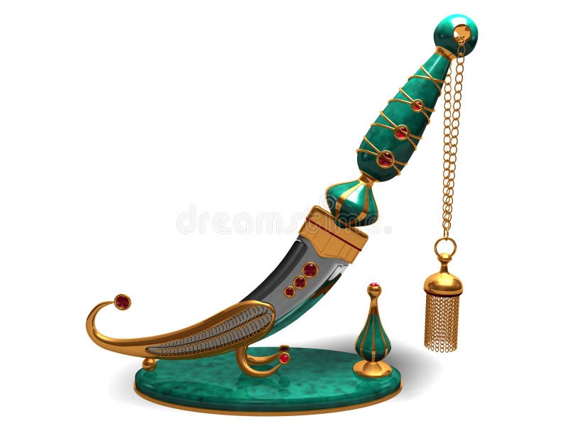 Turkish knife stock illustration. Illustration of medieval - 5713054