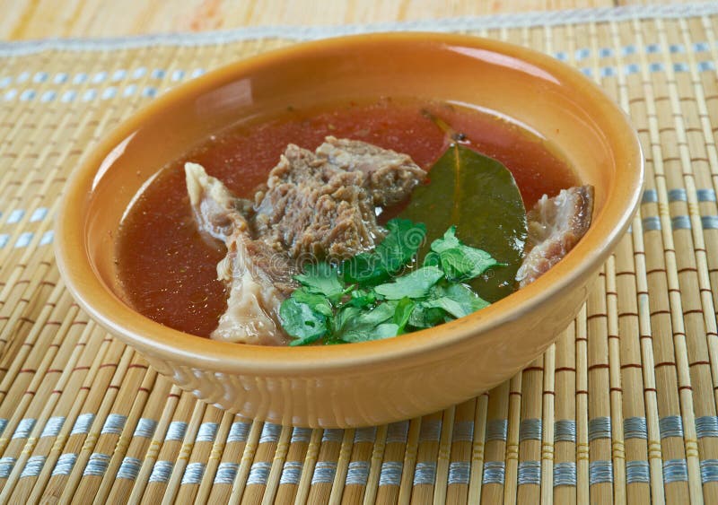 Turkish lamb soup stock photo. Image of onions, pacha - 83873234