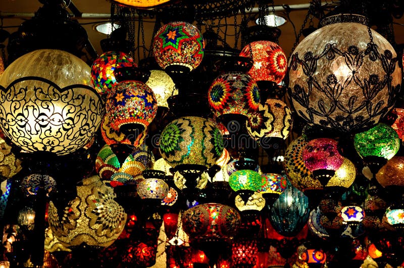 Turkish Lamp Shop stock image. Image of decor, turkey - 11078047