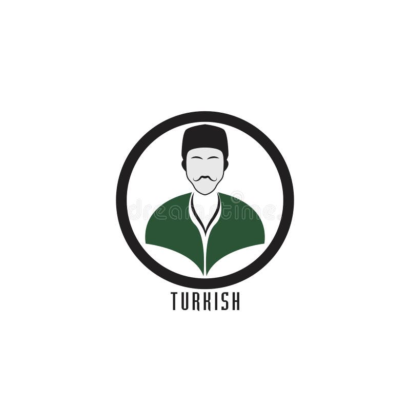Turkish Man People Logo and Simple Vector Template Stock Vector ...