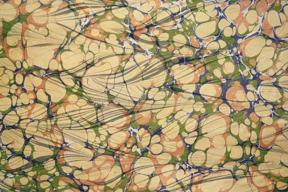 Turkish Marbled Paper Artwork Stock Image - Image of exotic, brown: 7195409