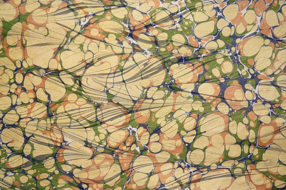 Turkish Marbled Paper Artwork Stock Image - Image of exotic, brown: 7195409