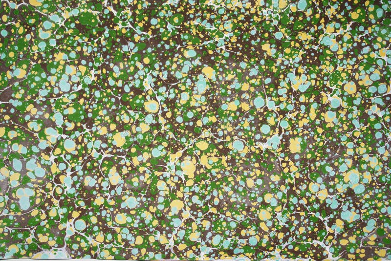 Turkish Marbled Paper Artwork Stock Image - Image of decorative, book ...