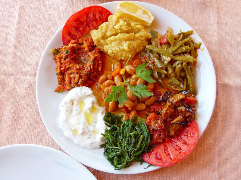 Turkish meze appetizers stock image. Image of antipasto - 134382041