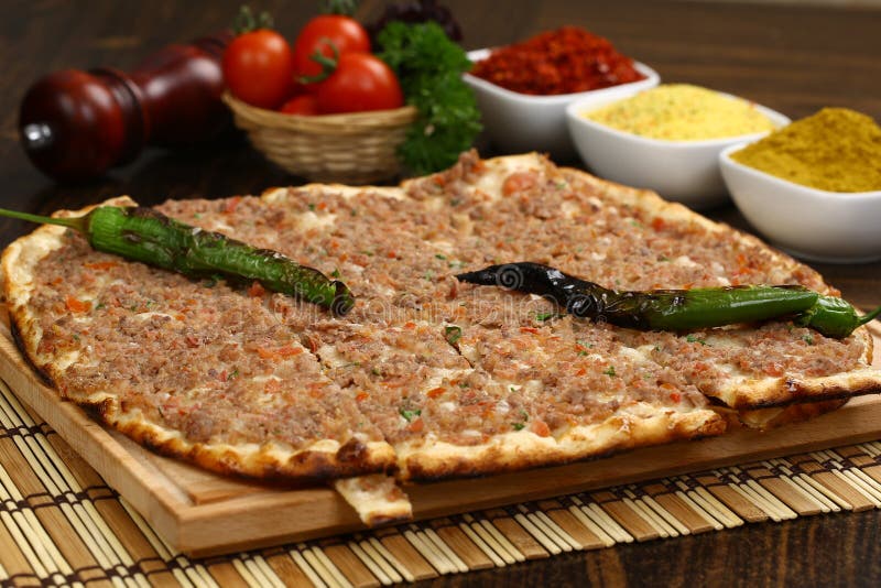 Turkish minced pide stock image. Image of macro, blacksea - 96371877