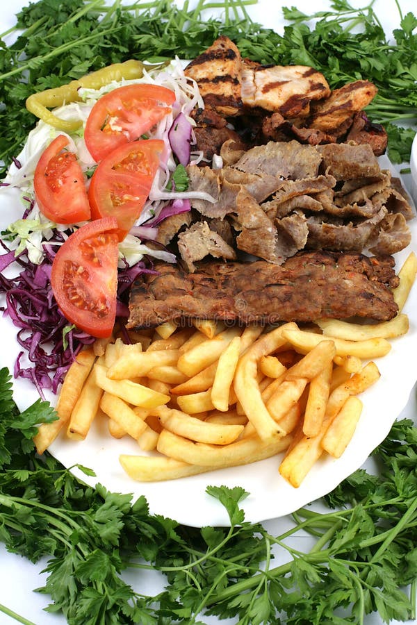 Turkish Mix kebab stock image. Image of greece, chilli - 6057917