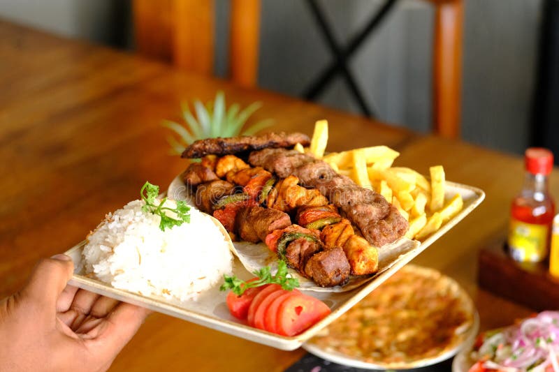 Turkish mix kebap stock image. Image of food, breakfast - 290903243