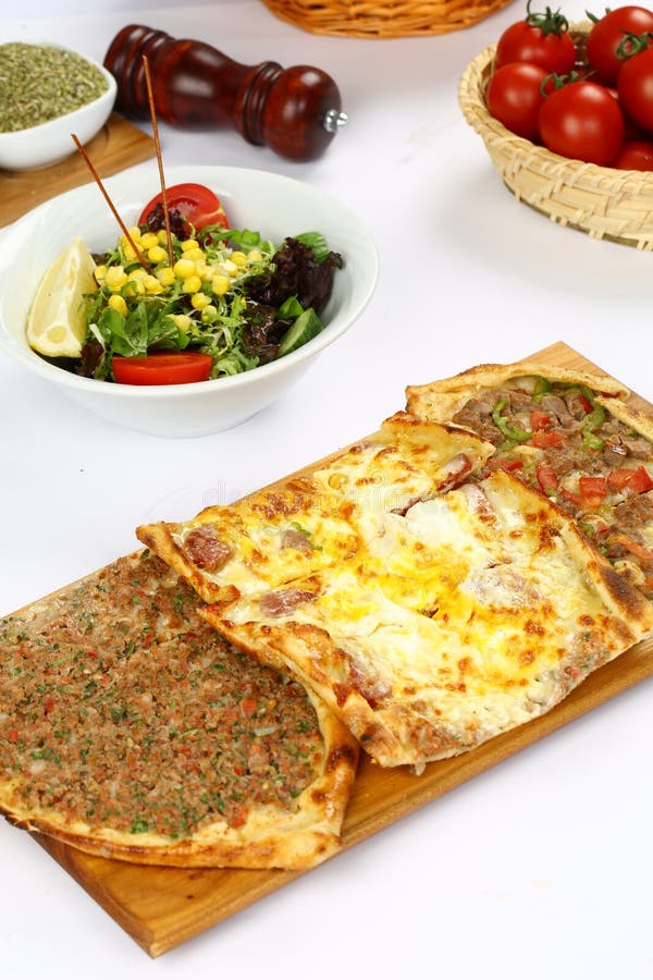 Mixed Turkish Shish Kebab On Skewers Stock Image - Image of background ...