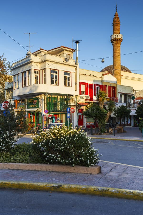 Chios town. editorial stock photo. Image of hotel, yacht - 103999028
