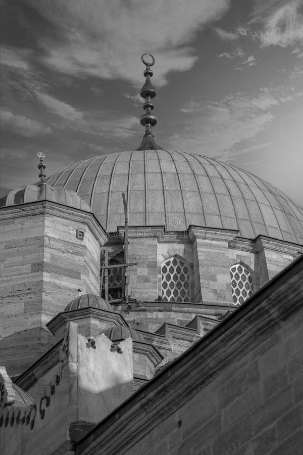 Turkish Mosque Surface Gradients at Sundown Stock Image - Image of ...