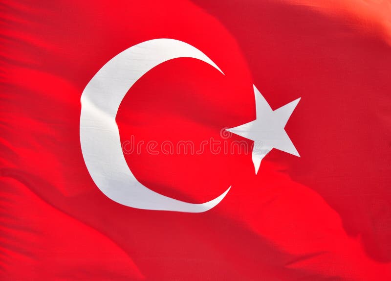 Turkish National Flag Waving Stock Photo - Image of kirmizi, istanbul ...