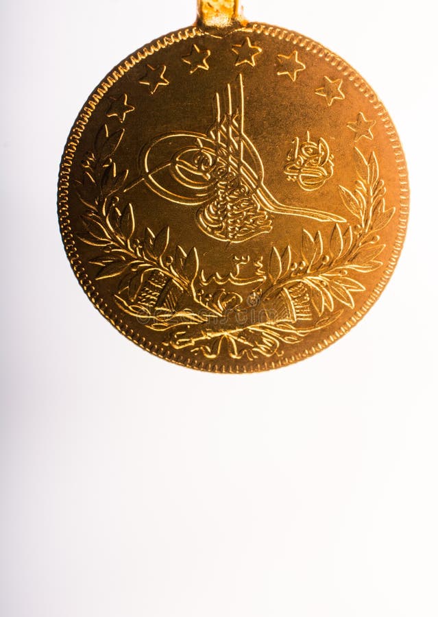 Turkish Ottoman Style Gold Coins Stock Image - Image of gold, antique ...