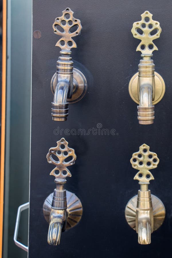 Turkish Ottoman Style Water Taps Stock Photo - Image of turkey, ancient ...