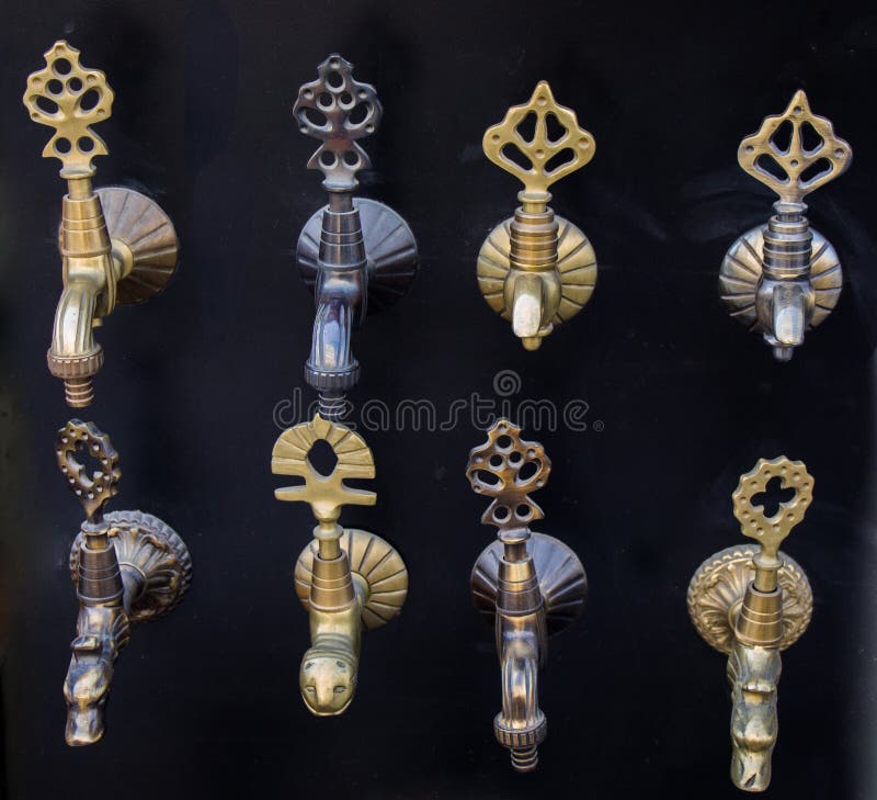 Turkish Ottoman Style Water Taps Stock Photo - Image of traditional ...