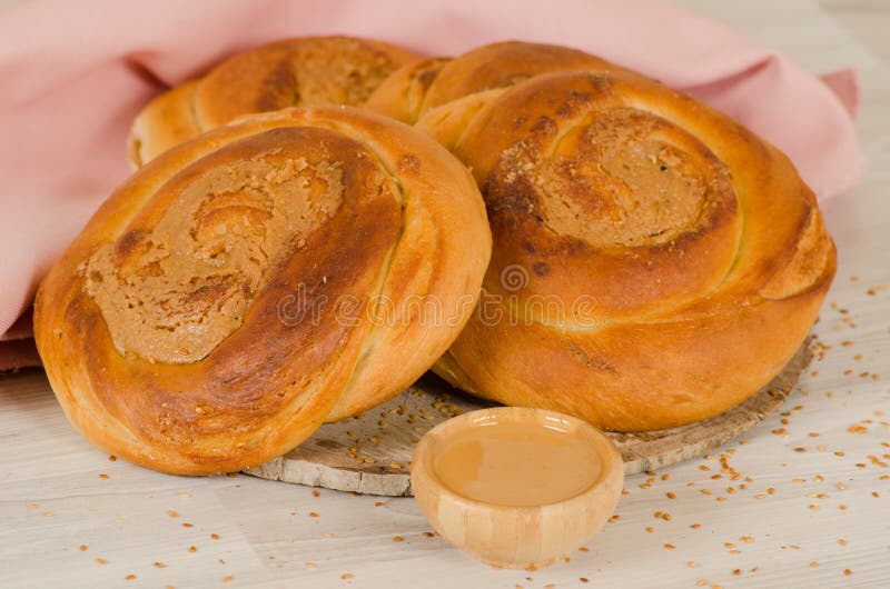 Turkish Pastry from Turkish Cuisine Stock Image - Image of kebab, green ...