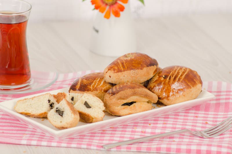Turkish Pastry from Turkish Cuisine Stock Image - Image of ekler ...