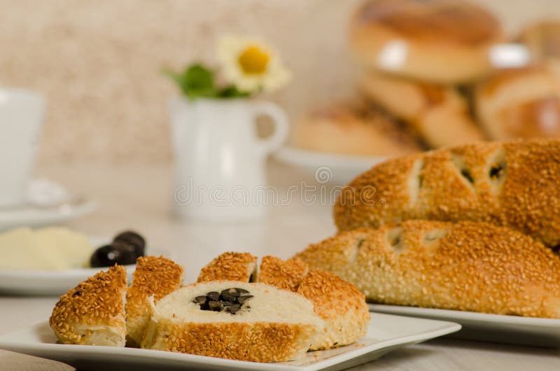 Turkish Pastry from Turkish Cuisine Stock Image - Image of black ...