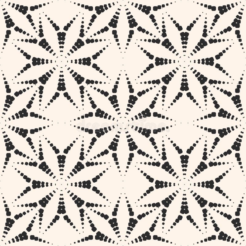 Turkish Pattern. Vector Seamless Pattern with Dotted Floral Shapes ...
